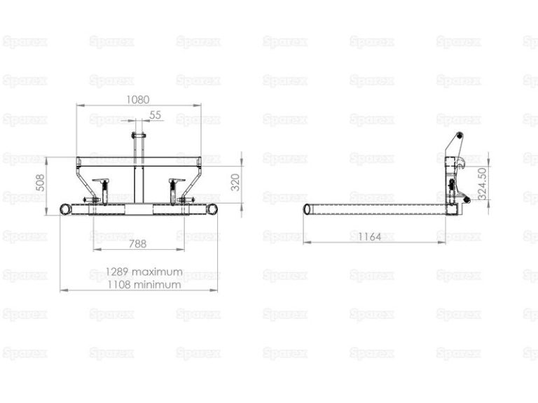 Sparex Bale Frame – HD Round Bale Arms | Southern Machinery
